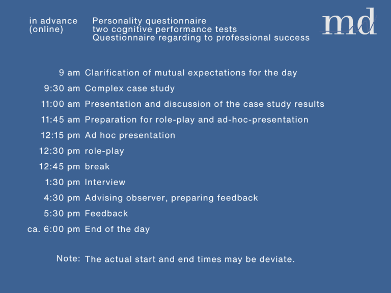 Management Assessment - Filling top positions | md